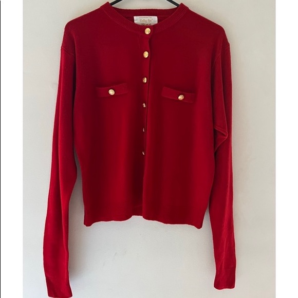 Tally Ho | Sweaters | Vintage Cashmora By Tally Ho Red Sweater Size M ...
